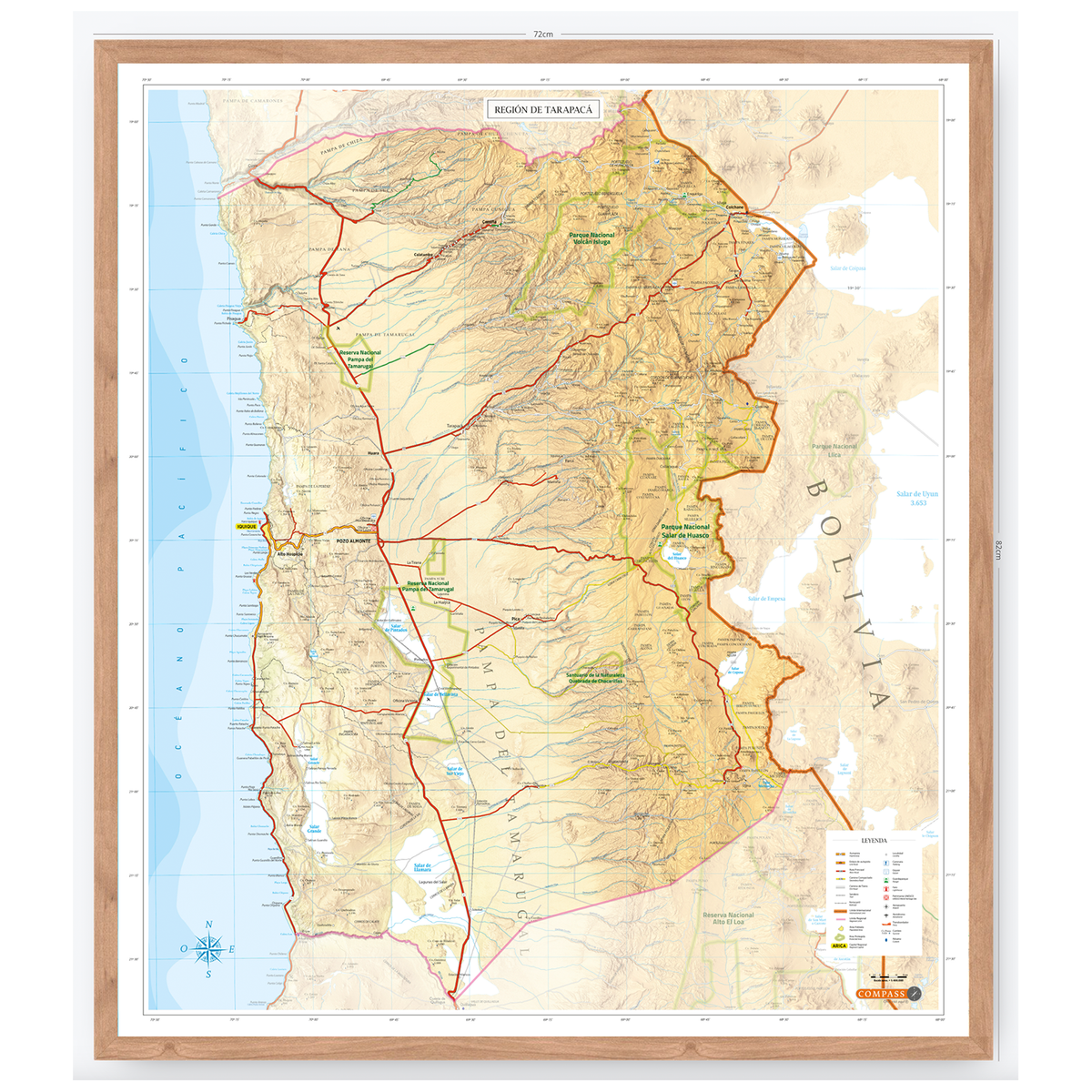 Mapa Región de Tarapacá – Editorial Compass