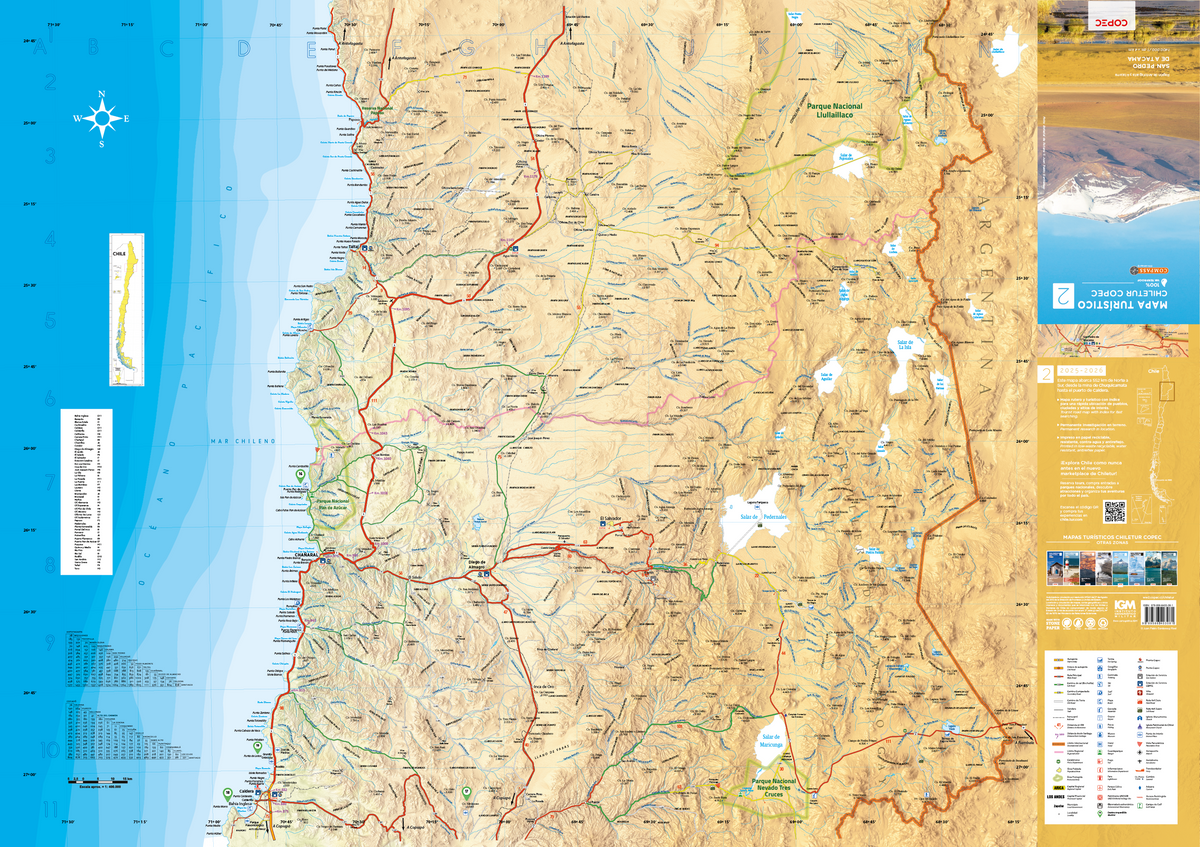 Mapa Copec San Pedro de Atacama (N° 2) – Editorial Compass