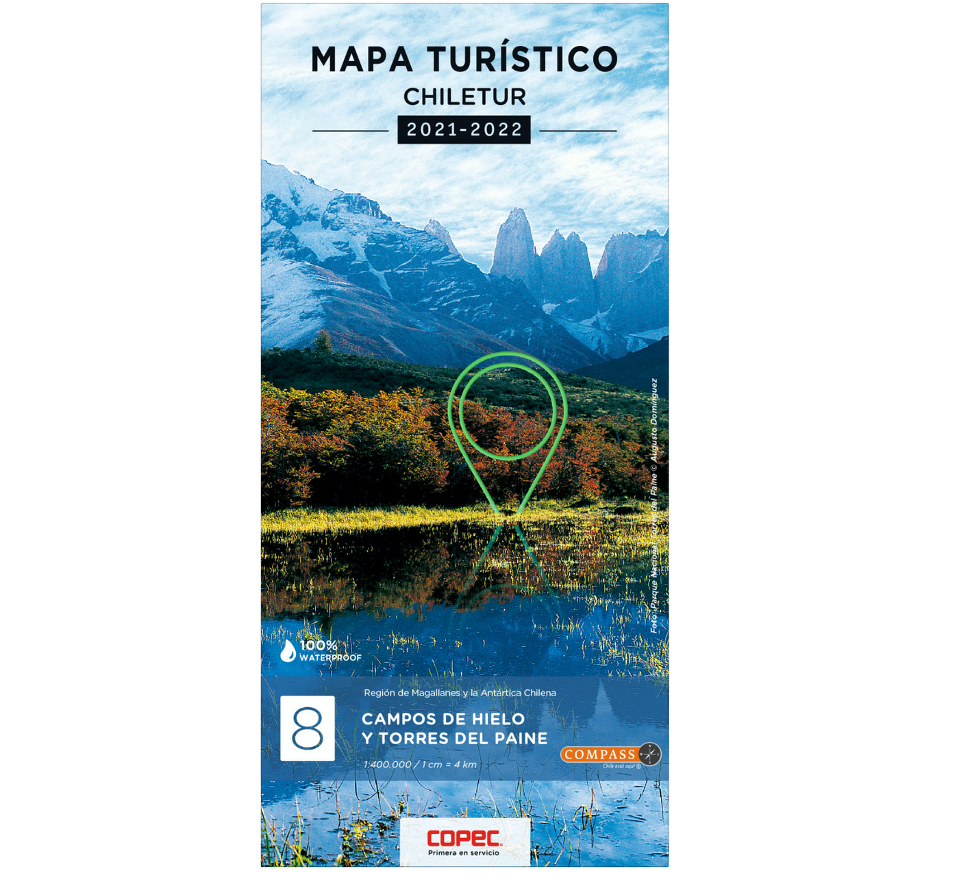 Mapa Copec Campos de Hielo y Torres del Paine (N° 8) Edición 2021-2022 ...