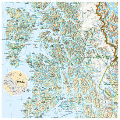 Mapa Fiordos Patagónicos – Editorial Compass