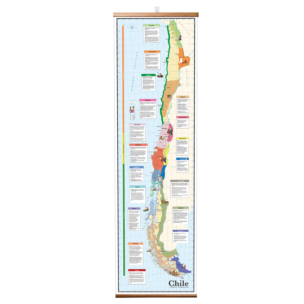 Chile Pueblos Originarios Georeferenciado - Salas de clases – Editorial ...