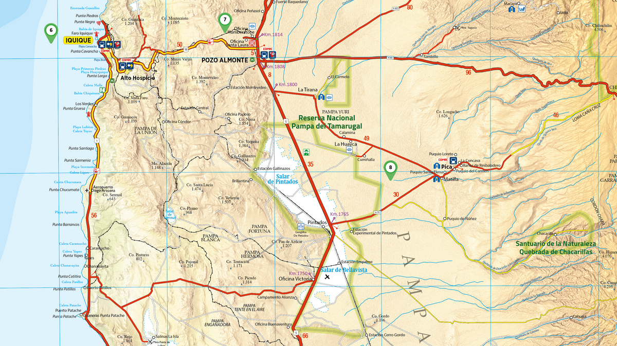 Mapa Copec Lauca y Surire (N° 1) – Editorial Compass