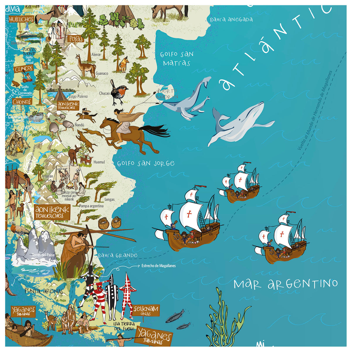 Mapa Pueblos Originarios Pueblo Originario Mapas Ilustrados Images