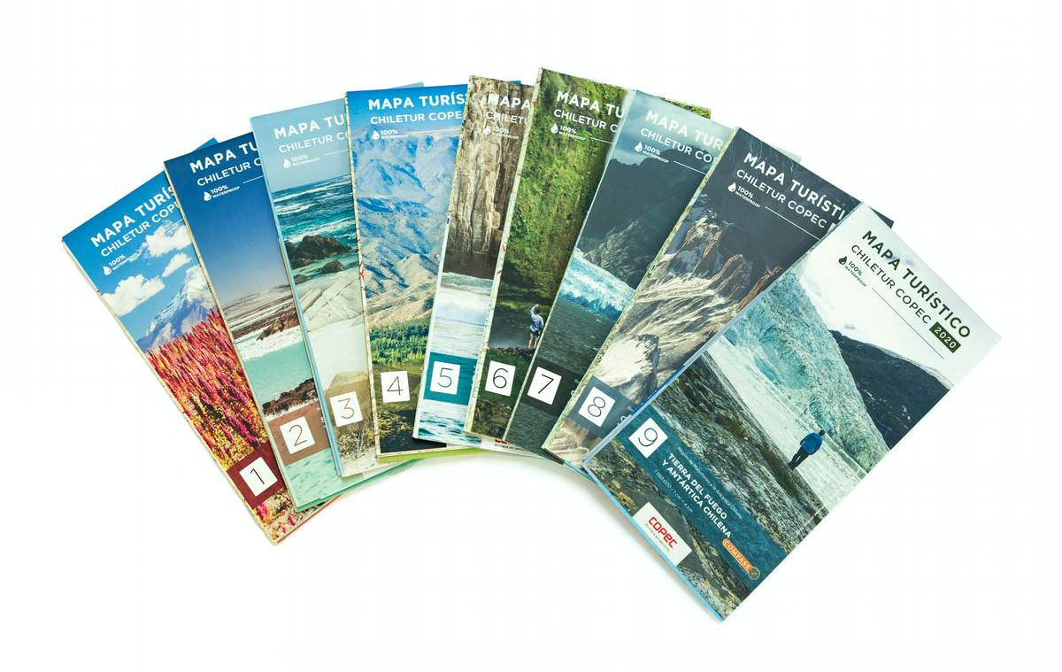 Pack de mapas Chiletur Copec – Editorial Compass