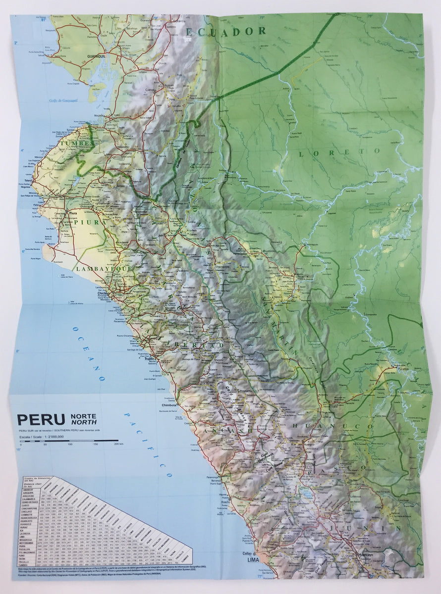 Mapa vial de Perú (Mini) – Editorial Compass